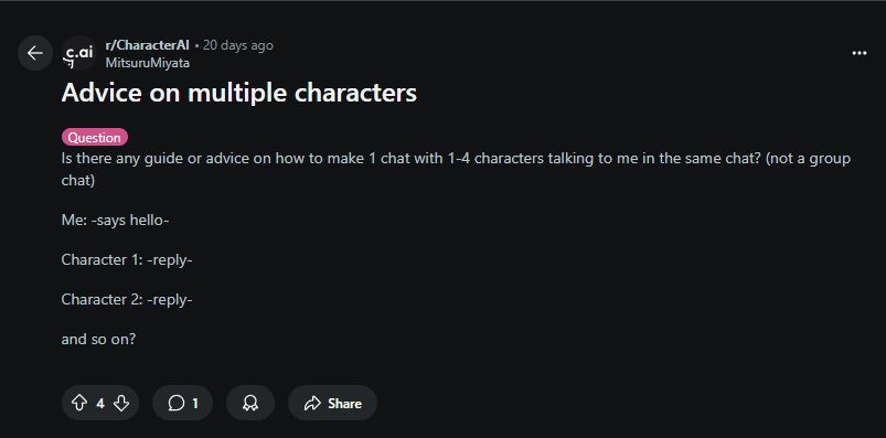 How I Got Multiple Characters to Work in One Character AI Chat » Robo ...