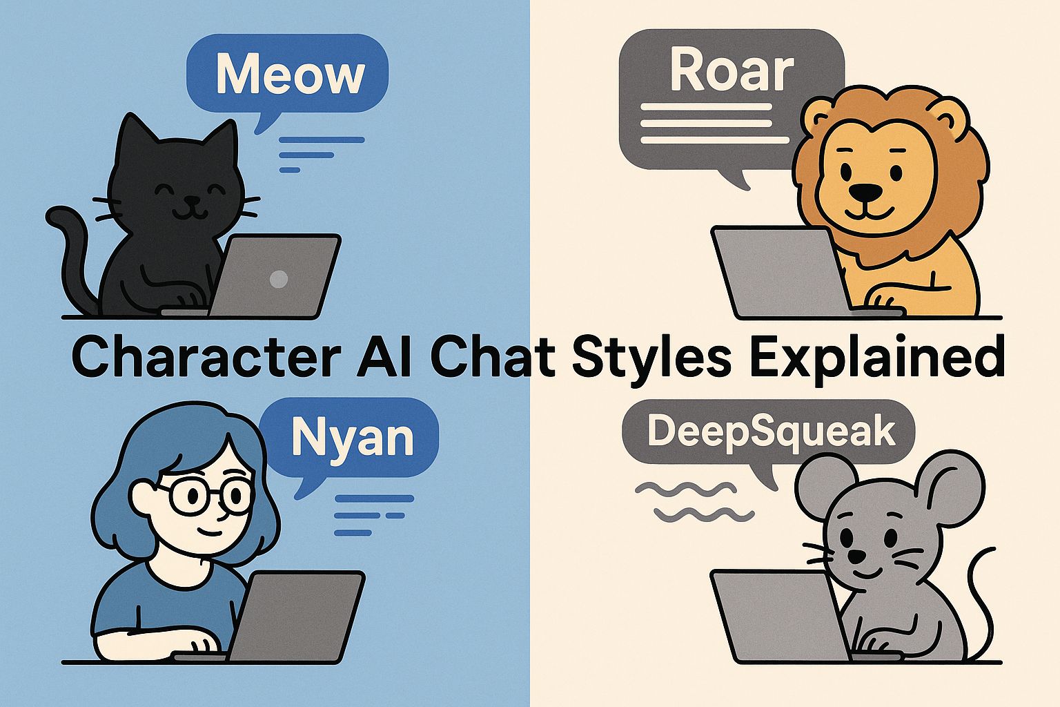Character AI Chat Styles Explained, Meow, Roar and More » Robo Rhythms