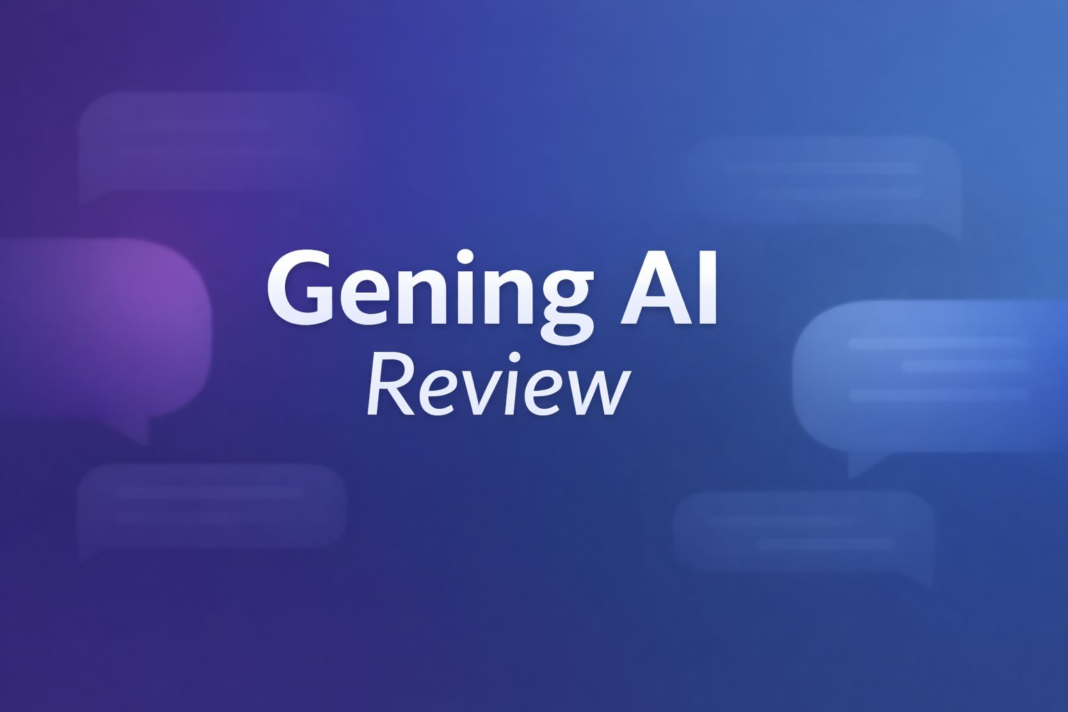 Gening AI Review An Honest Look at Chat Quality and Features » Robo Rhythms